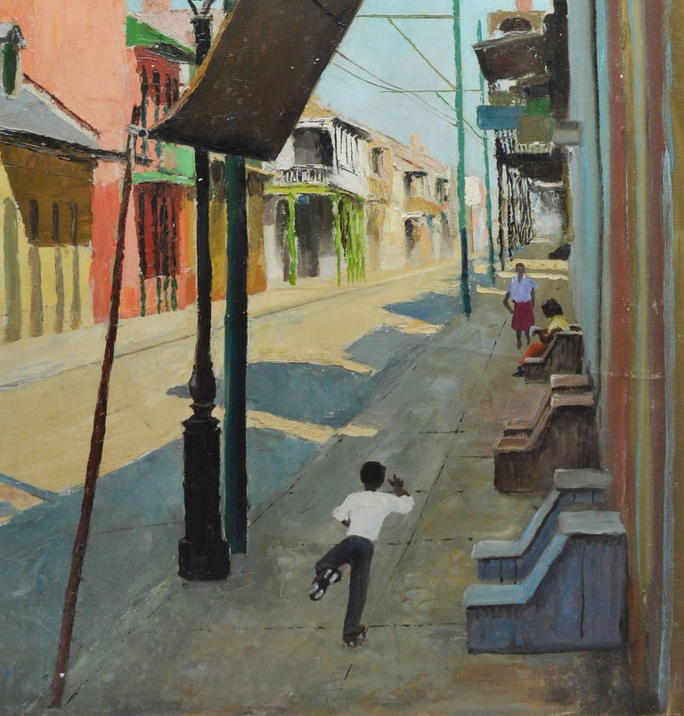 Peter Hayward artist - Large Modernist View of the French Quarter New ...