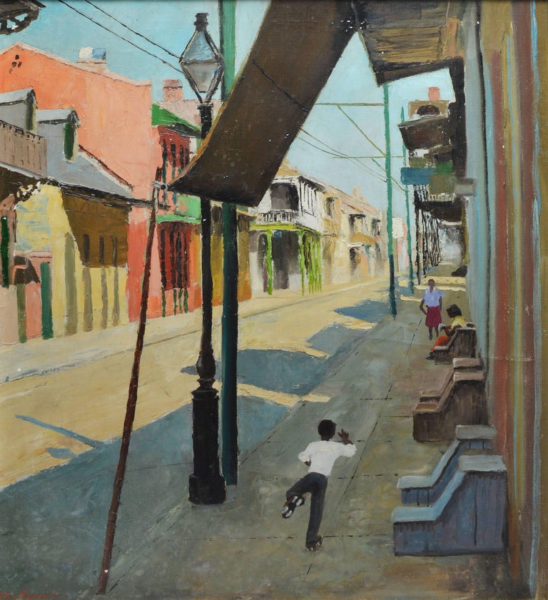 Peter Hayward artist - Large Modernist View of the French Quarter New ...