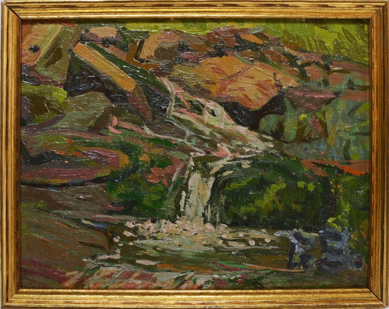 George Gardner Symons - Impressionist Study of a Waterfall by George ...