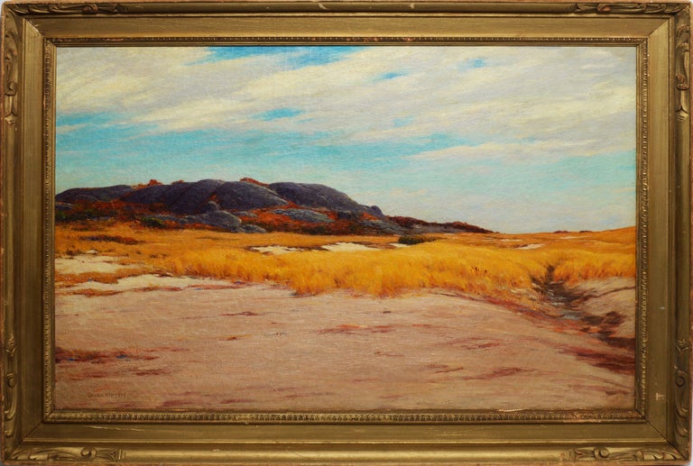 George Harvey - Antique American Impressionist Beach View, New England ...