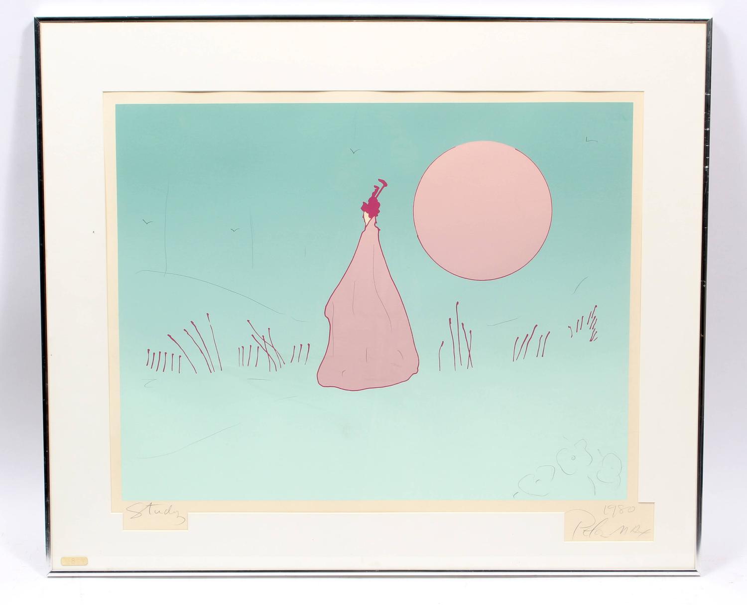 Peter Max - Pink Sun For Sale at 1stdibs