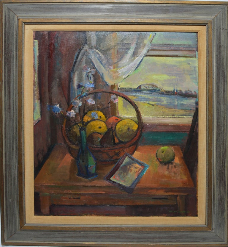 Helen Silver - Modernist View of a Bridge thru a Window by Helen Silver ...