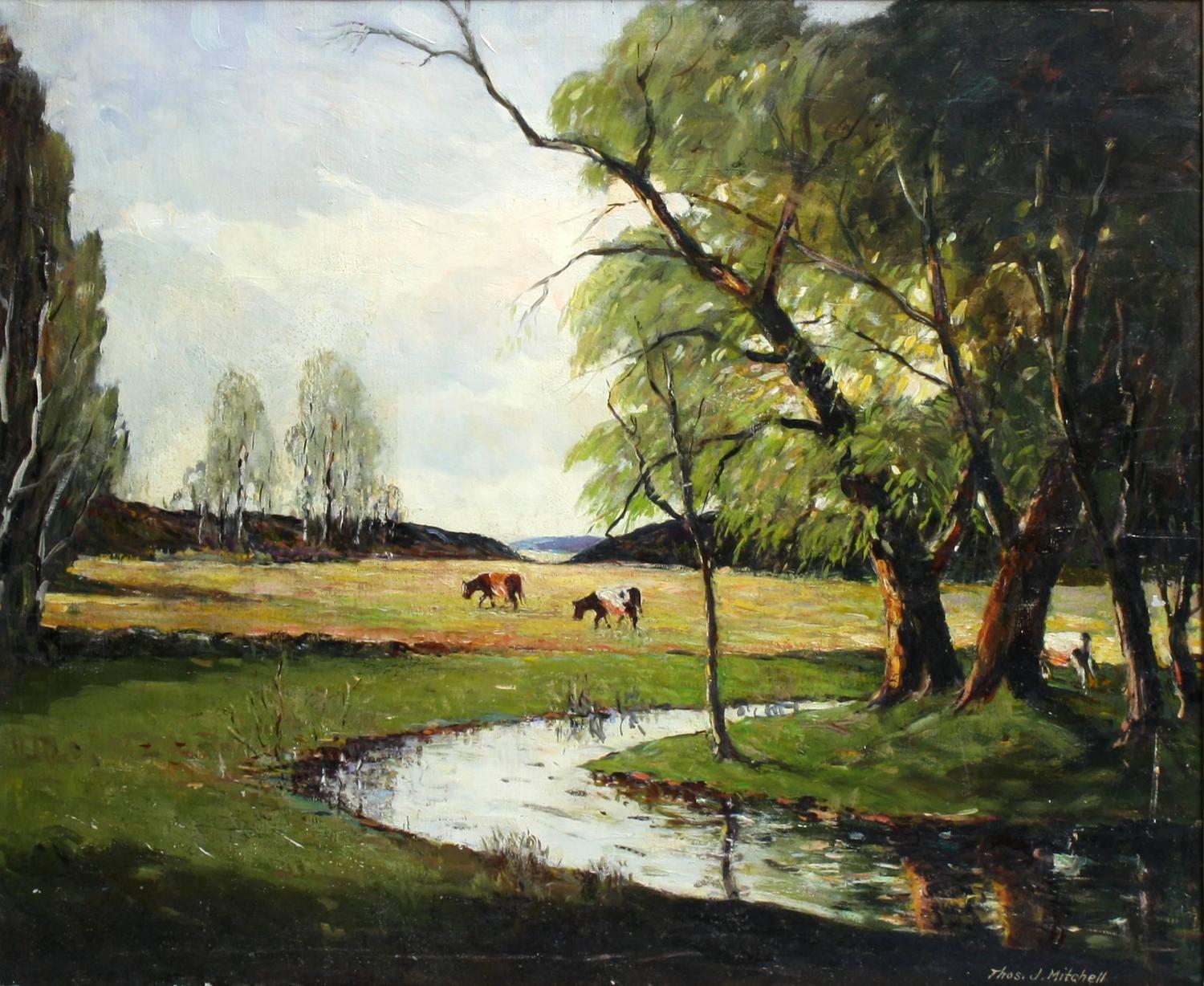 Thomas John Mitchell - Pastoral Landscape at 1stdibs