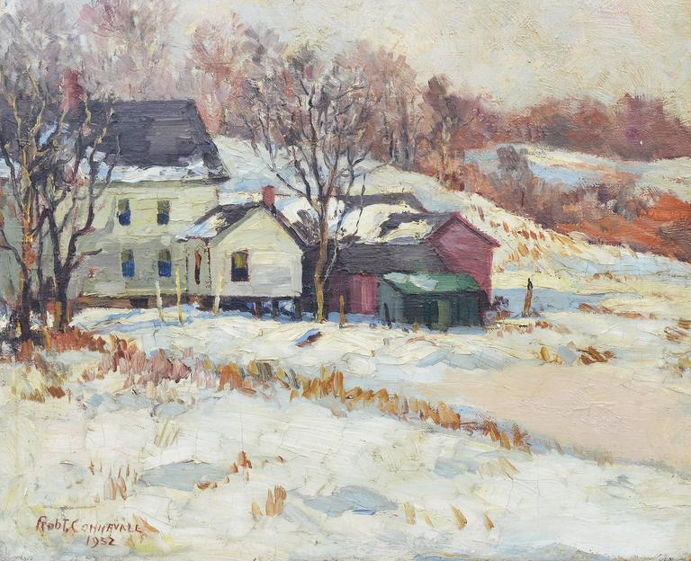 Robert Connavale - Impressionist Winter Landscape at 1stDibs