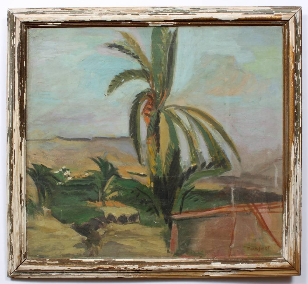 Unknown - Post Impressionist Tropical Landscape at 1stDibs