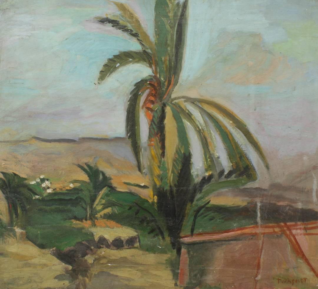 Unknown - Post Impressionist Tropical Landscape at 1stdibs