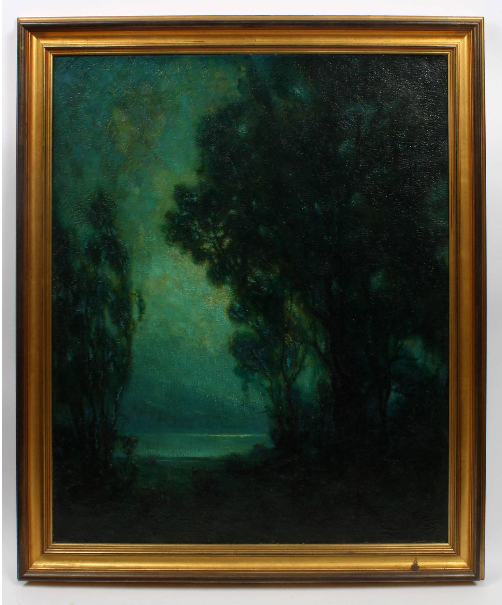 Jacques Willett - Nocturnal Landscape with Nymph at 1stDibs | j willett ...