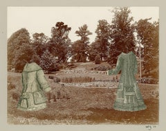 Witold Gordon - Two Headless young figures in a wooded landscape with a ...