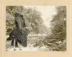 Witold Gordon - Two Headless young figures in a wooded landscape with a ...