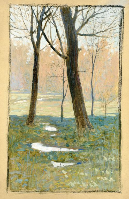 Emil Biorn - Untitled landscape with trees at 1stDibs