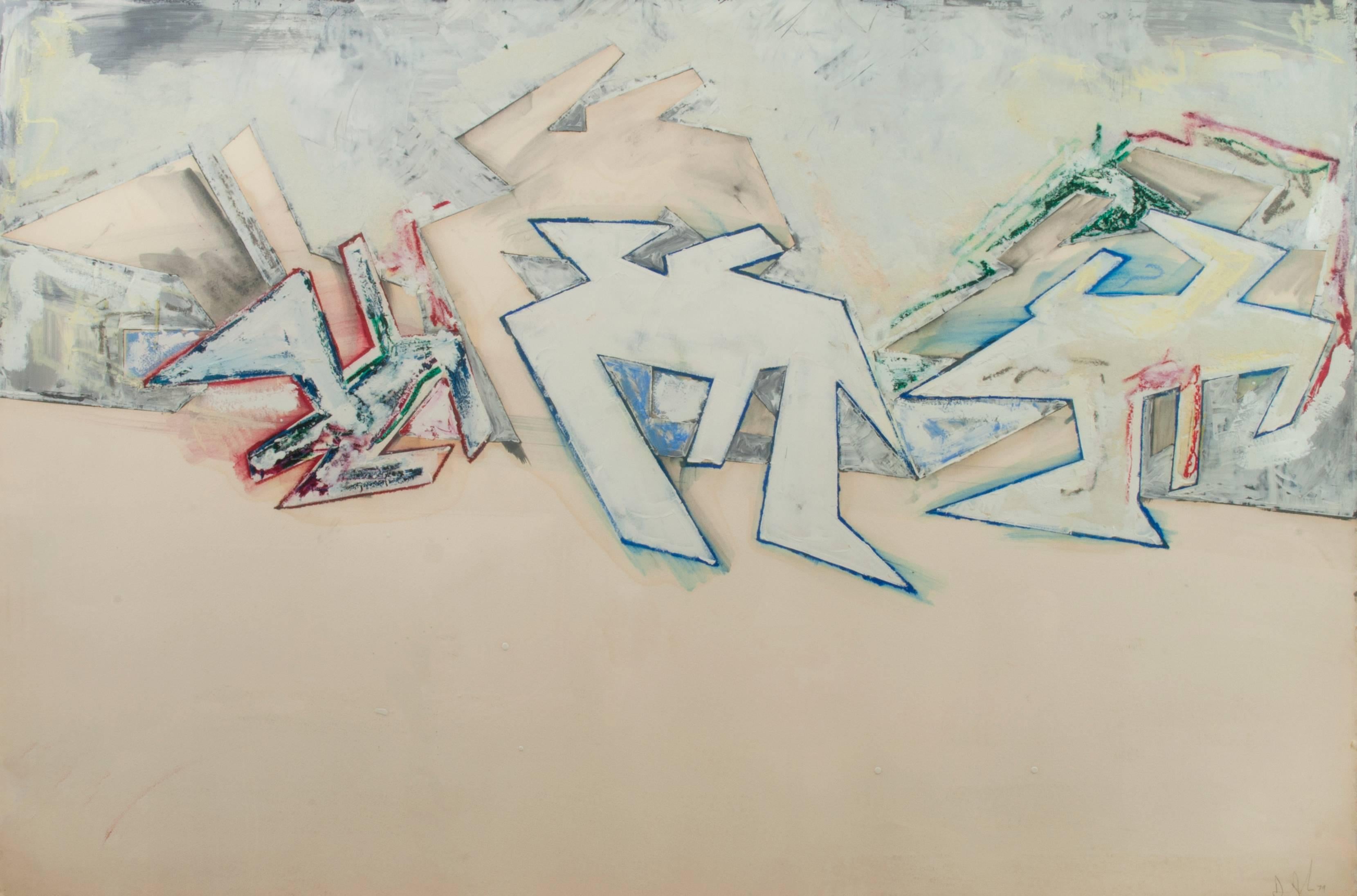 Ruth Kligman - Untitled (Abstract in Black and White) For Sale at 1stdibs