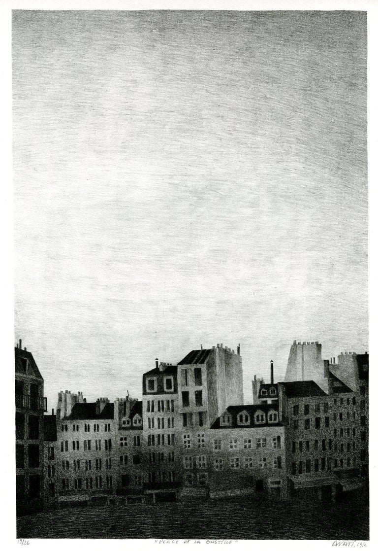 Mario Avati - Place de la Bastille For Sale at 1stDibs
