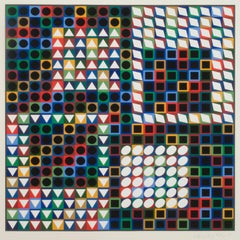 Victor Vasarely - Hexa 5, Print at 1stdibs