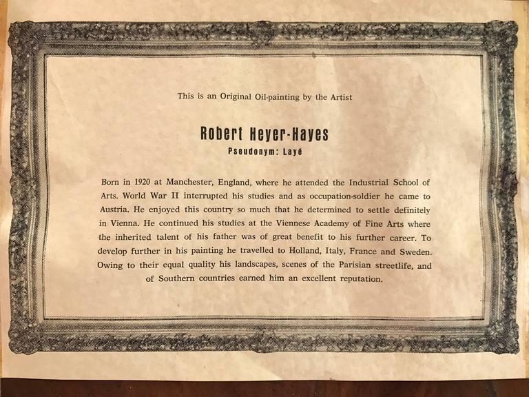 Robert Heyer-Hayes - "Paris" at 1stDibs | r hayes artist, robert heyer-hayes artist, robert ...