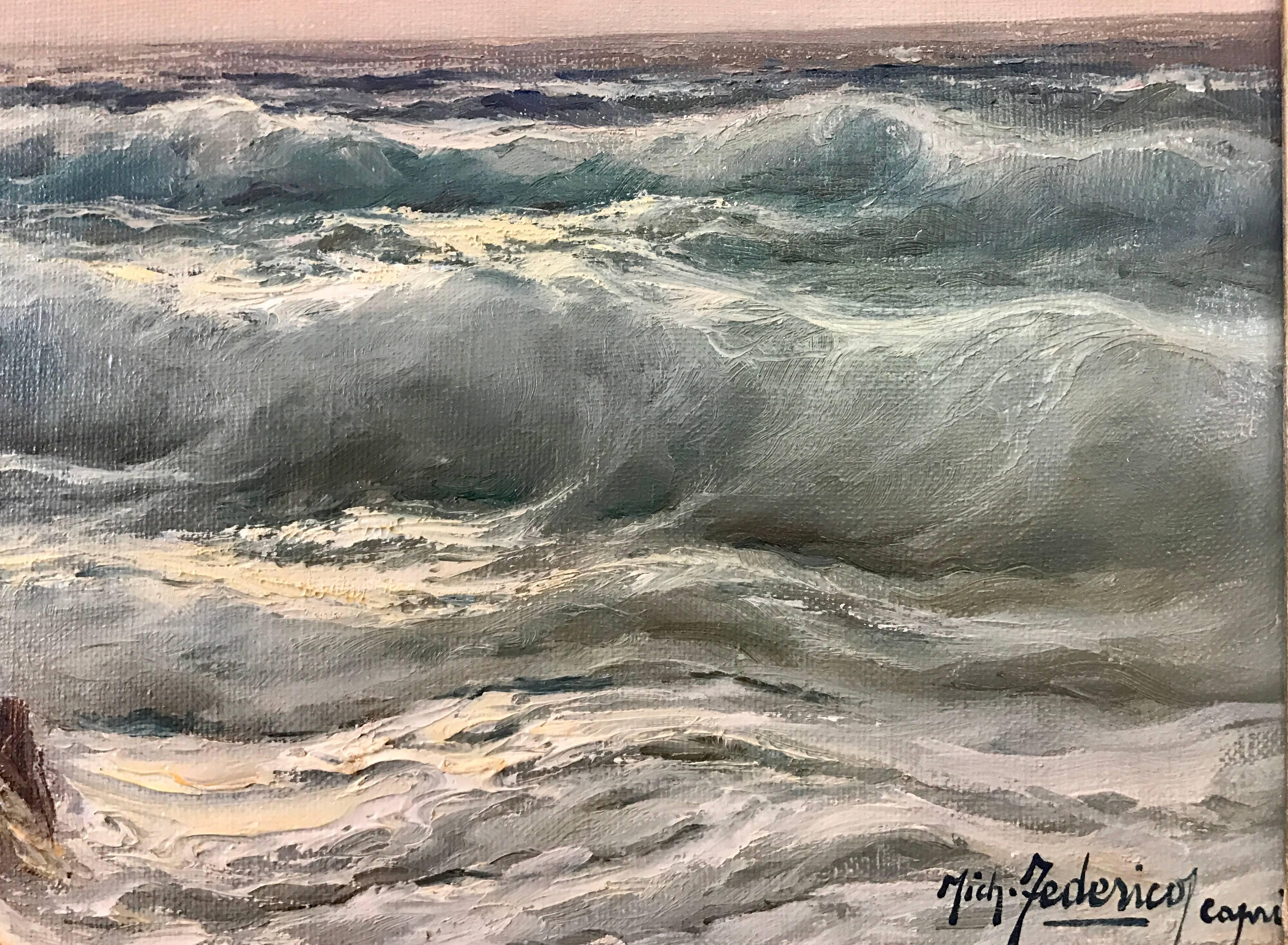 Cavalier Michele Federico - "Early Morning Surf, Capri" at 1stDibs ...