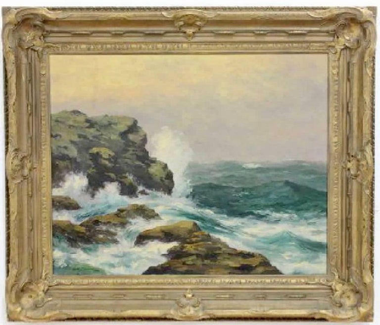 William Reuben Clark Wood - “Crashing Surf” at 1stDibs