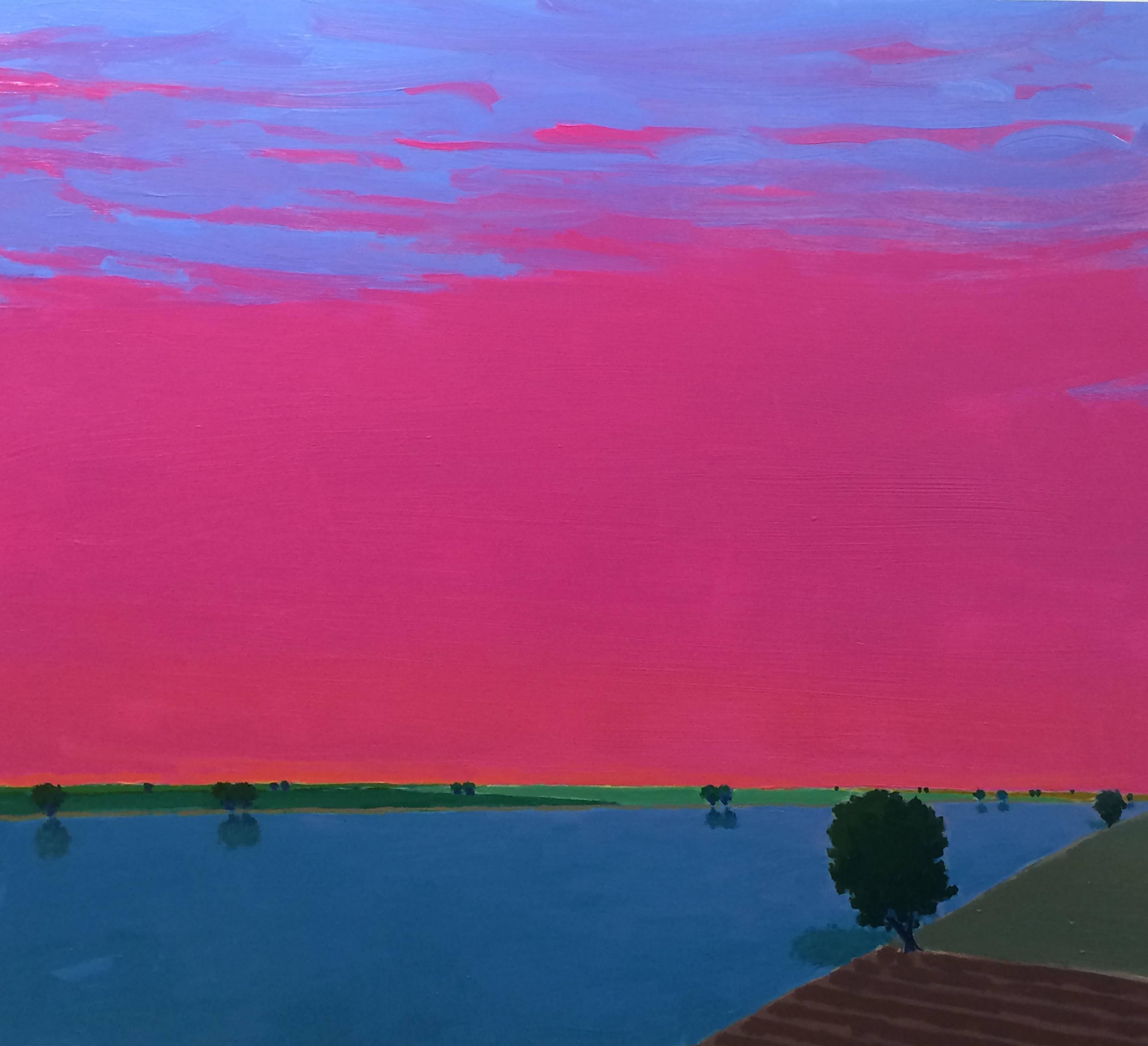 John Karl Claes - Pink Evening For Sale at 1stDibs