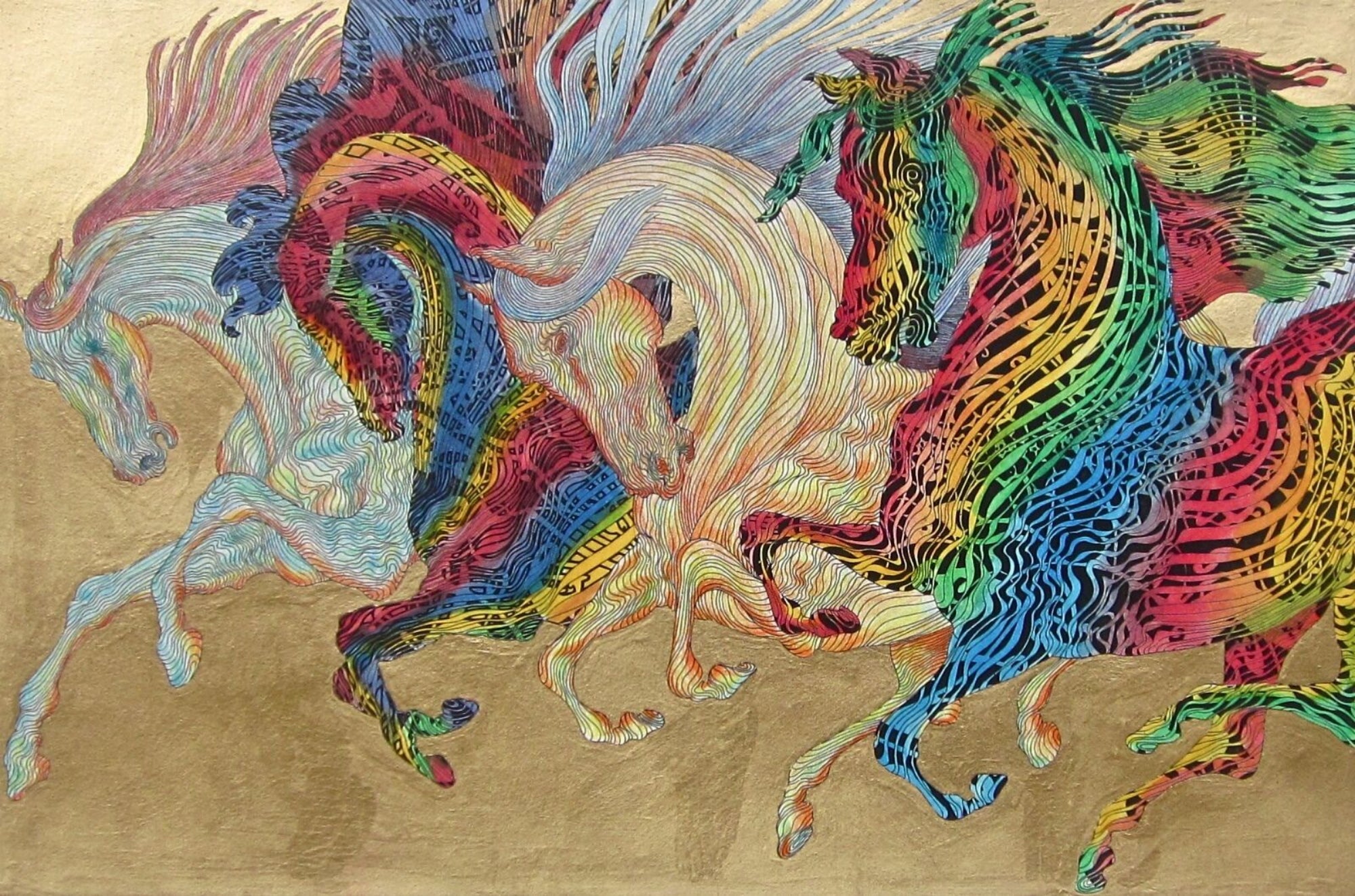 Guillaume Azoulay - "Epuise II" Horse and Woman Rider Print by ...