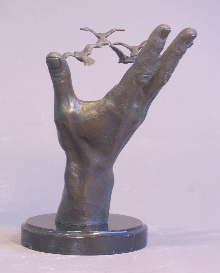 Raymond Kaskey - "Hand of NOAA" - Contemporary Bronze Figurative ...