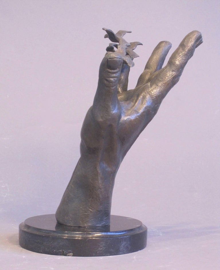 Raymond Kaskey - "Hand of NOAA" - Contemporary Bronze Figurative ...