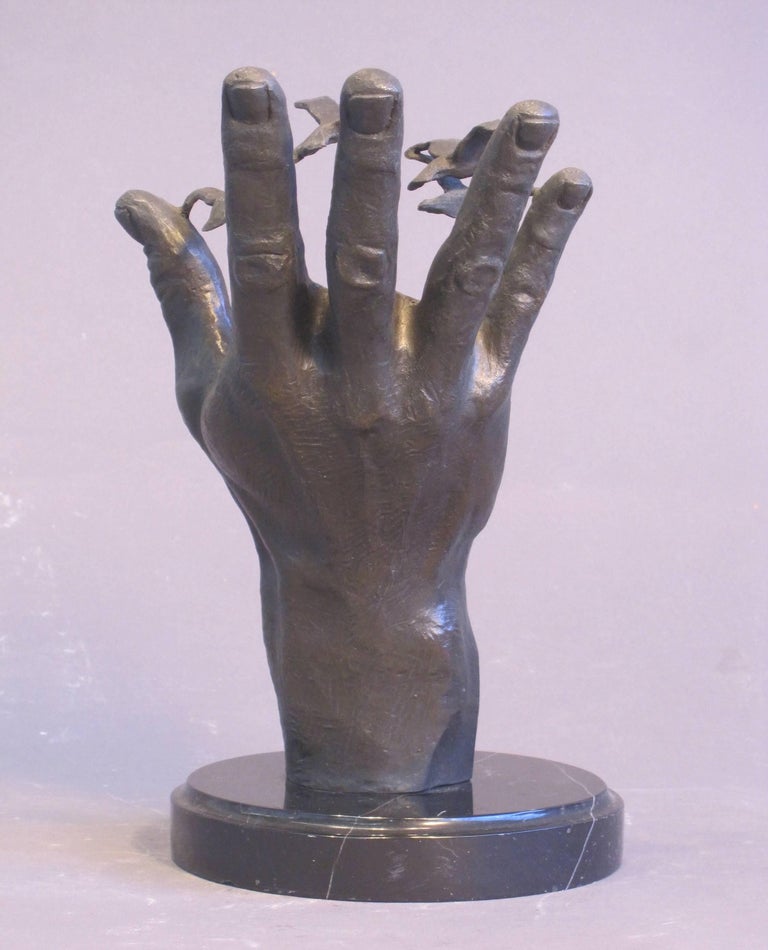 Raymond Kaskey - "Hand of NOAA" - Contemporary Bronze Figurative ...