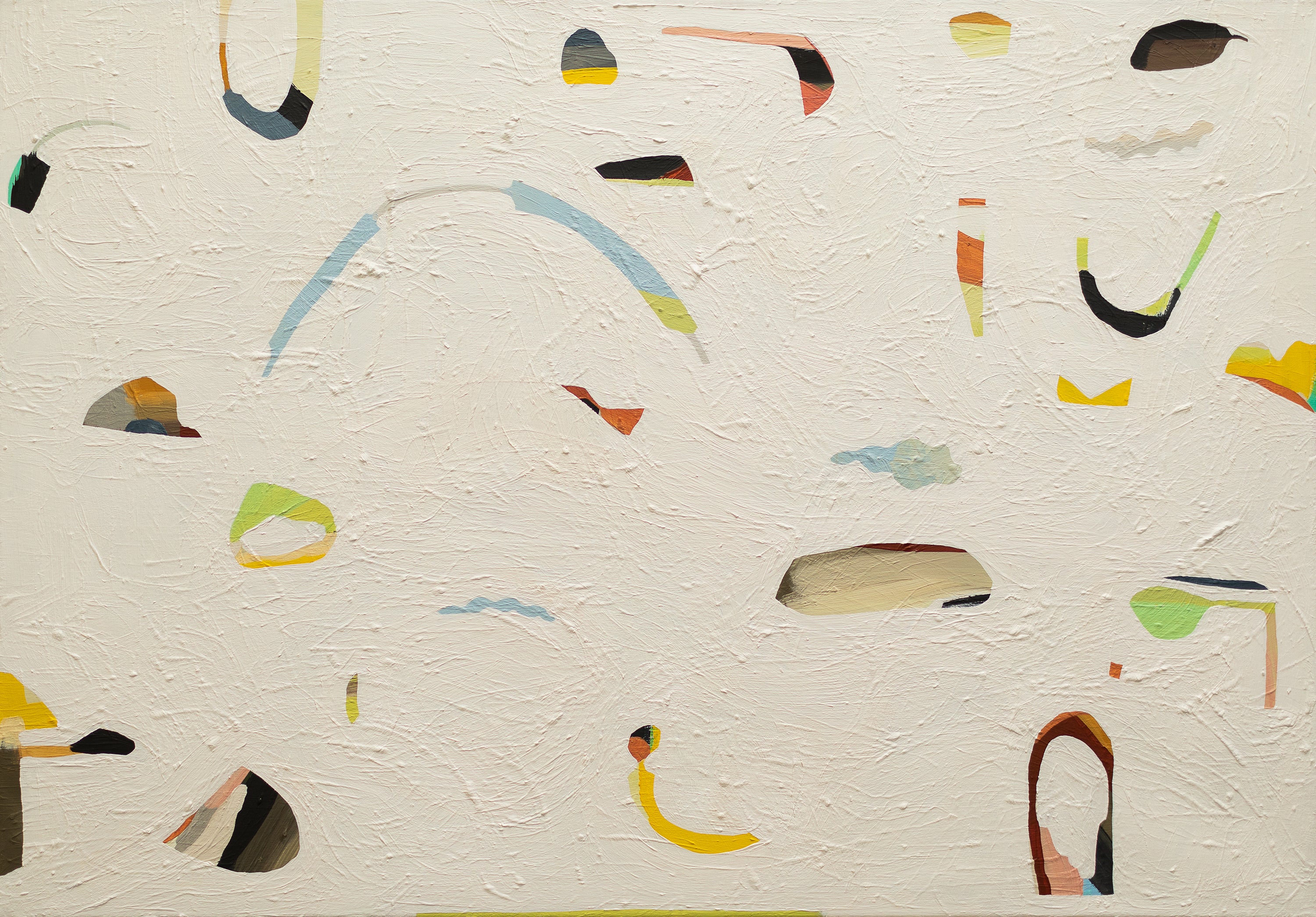 Susan Hable - "Pickle" - colorful abstract painting - patterns - Milton ...