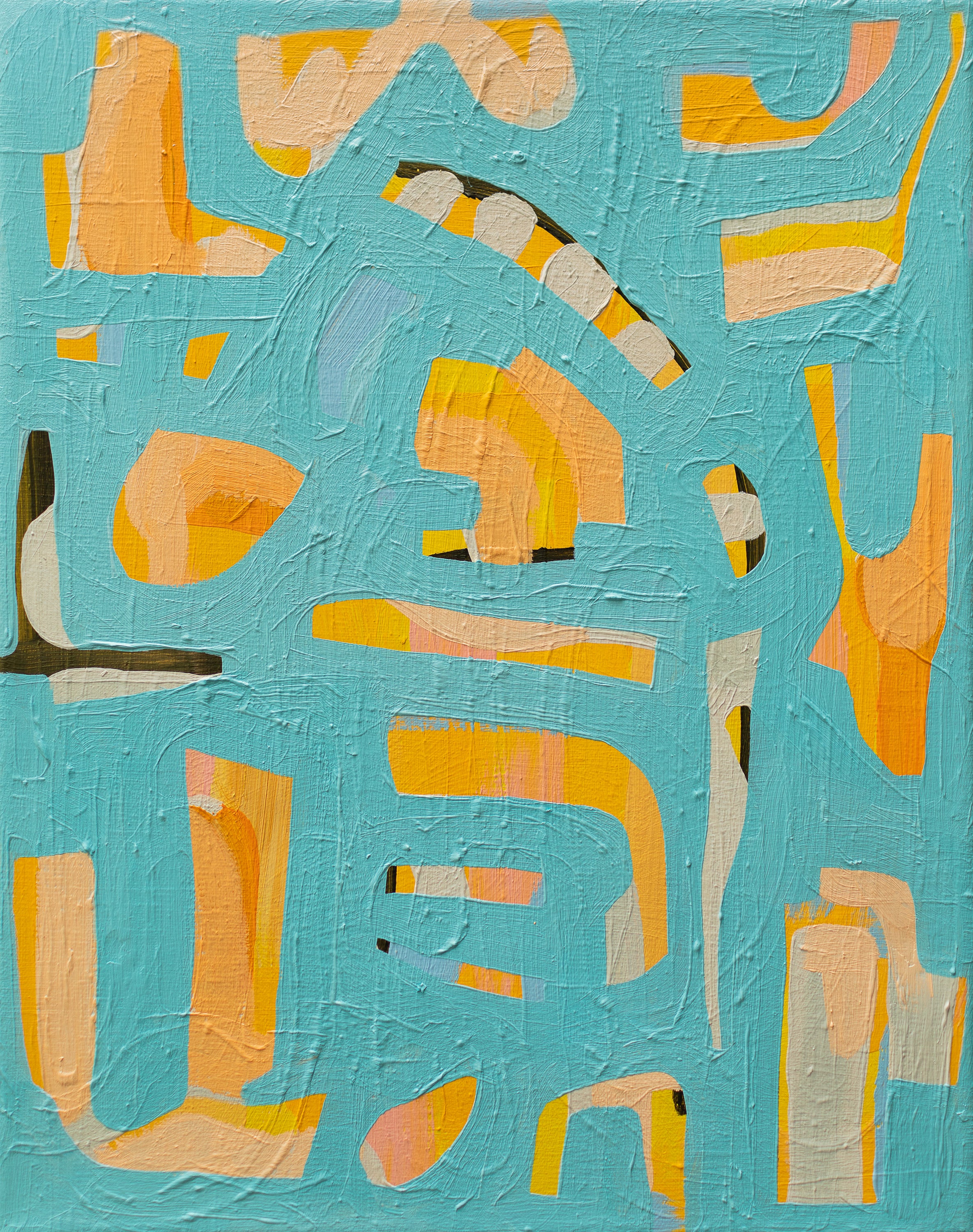 Susan Hable - "Oddinary" - colorful abstract painting - patterns ...
