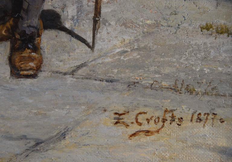 Ernest Crofts - On Guard, Oil on canvas at 1stDibs | guard painting