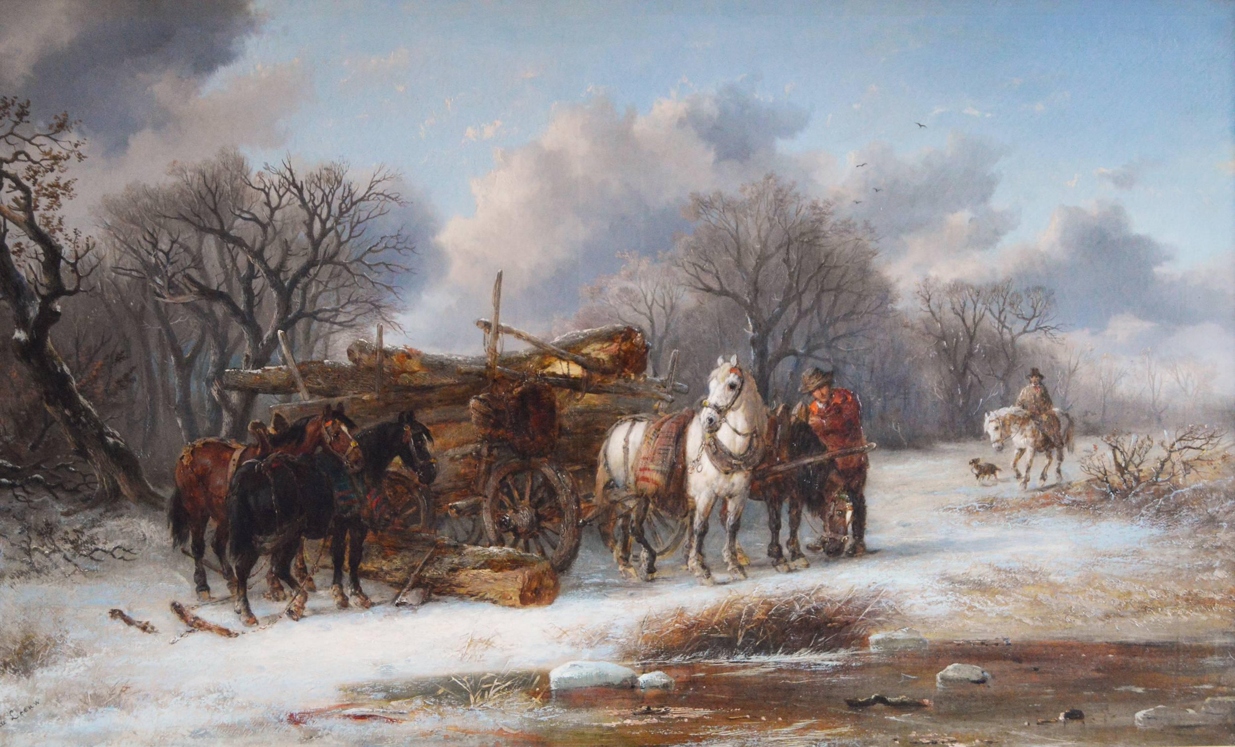 Alexis De Leeuw - Logging in Winter at 1stDibs | alexis de leeuw ...
