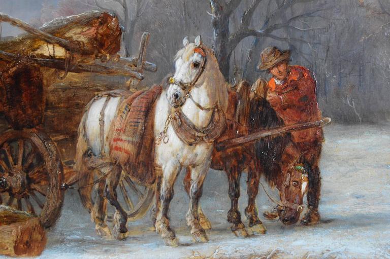 Alexis De Leeuw - Logging in Winter at 1stDibs