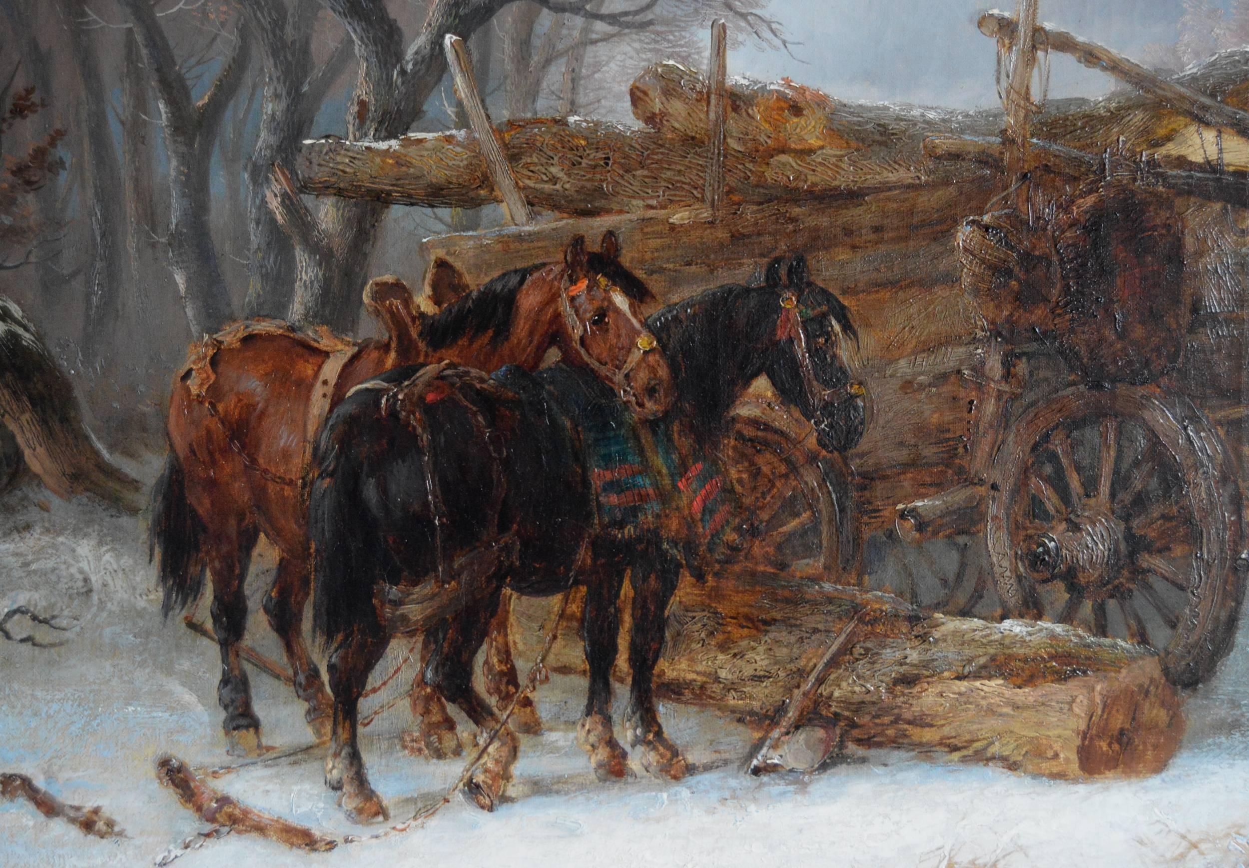 Alexis De Leeuw - Logging in Winter at 1stDibs | alexis de leeuw ...