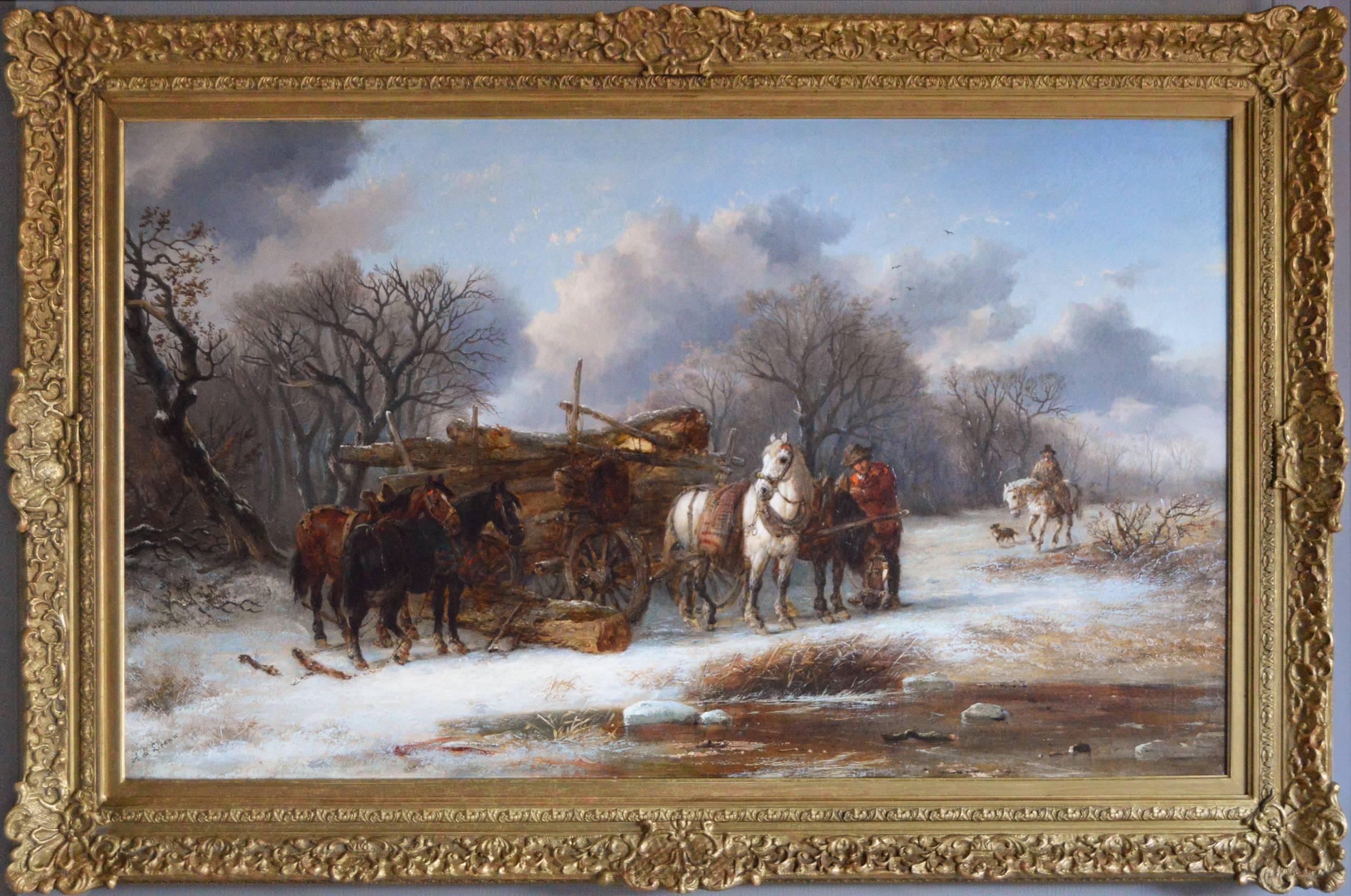 Alexis De Leeuw - Logging in Winter at 1stDibs | alexis de leeuw ...