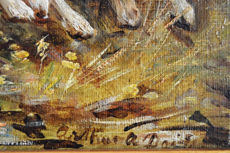 Arthur Alfred Davis - Pair of 19th Century hunting oil paintings at ...