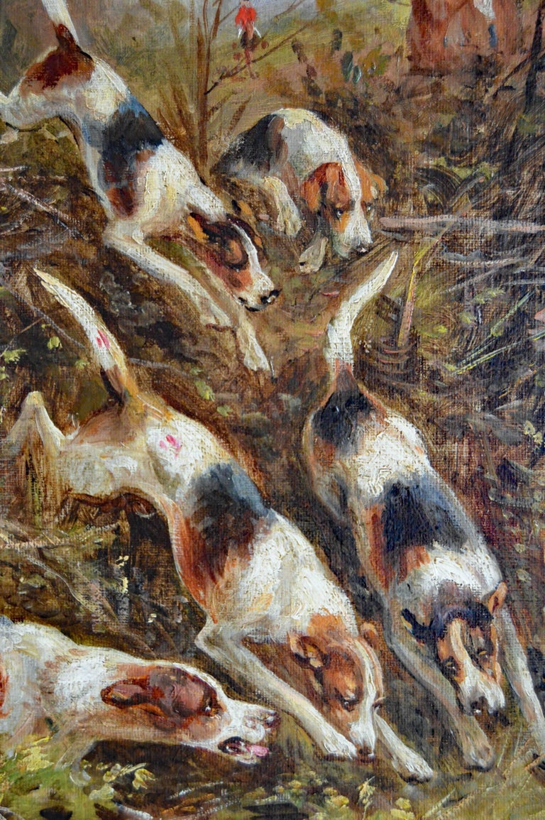 Arthur Alfred Davis - Pair of 19th Century hunting oil paintings at ...