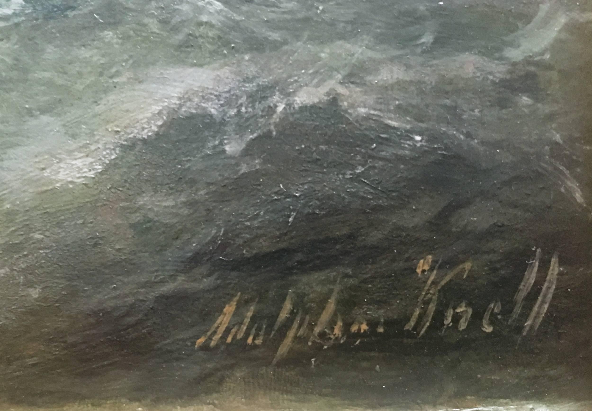 Adolphus Knell - 19th Century marine scene with ships at 1stDibs ...