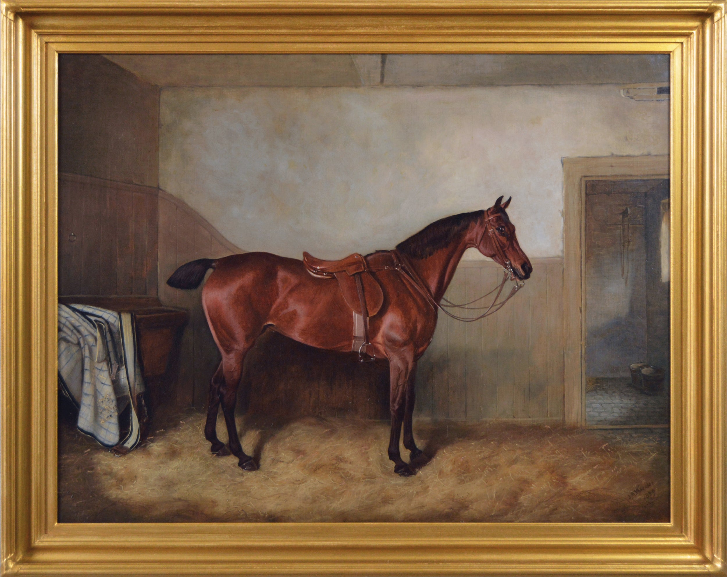 John Alfred Wheeler - Luminous Oil Painting of a Horse by John Alfred ...