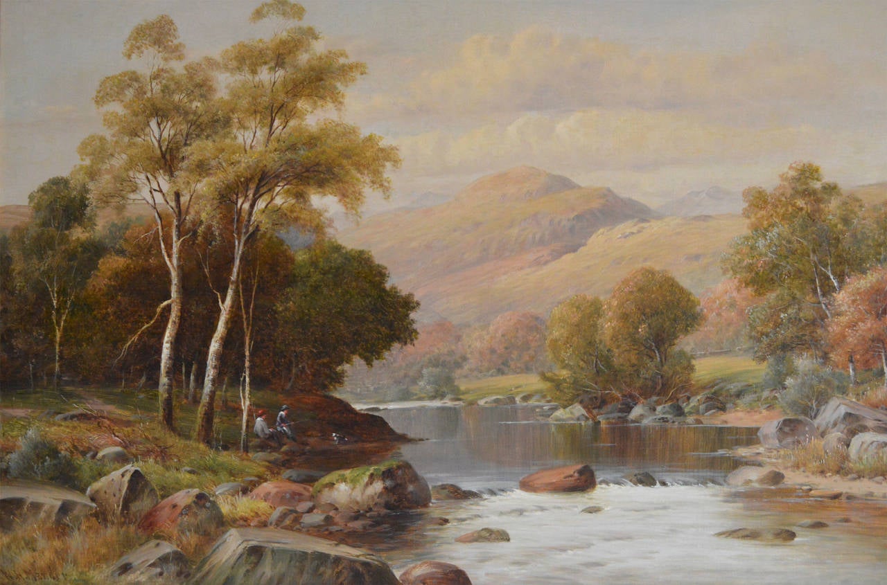 William Henry Mander - A Sunny Afternoon on the Mawddach, oil on canvas ...
