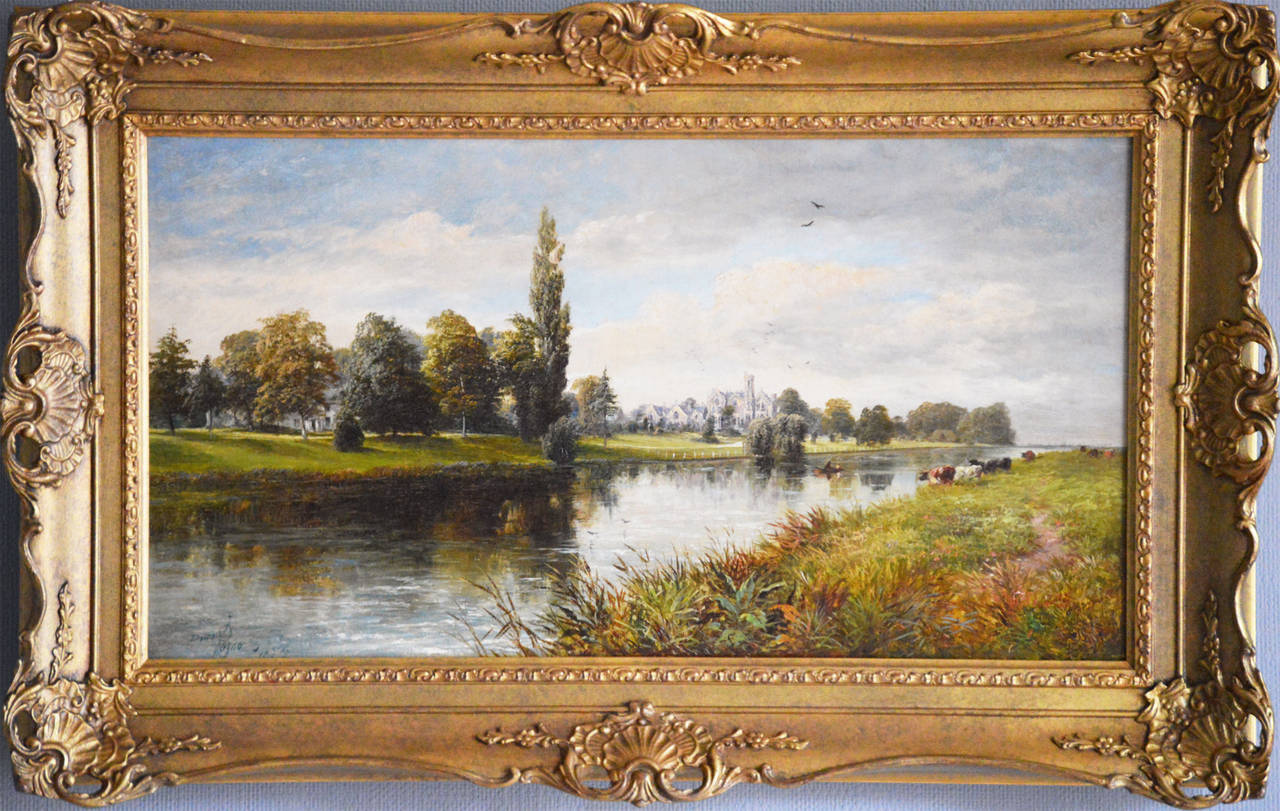 David Payne - On the Trent, oil on canvas at 1stDibs | trentoil, david ...