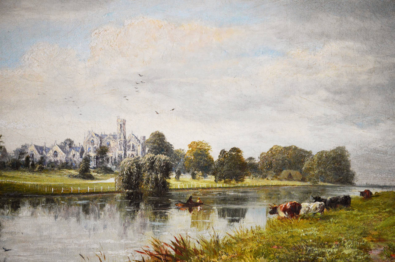 David Payne - On the Trent, oil on canvas at 1stDibs | trentoil, david ...