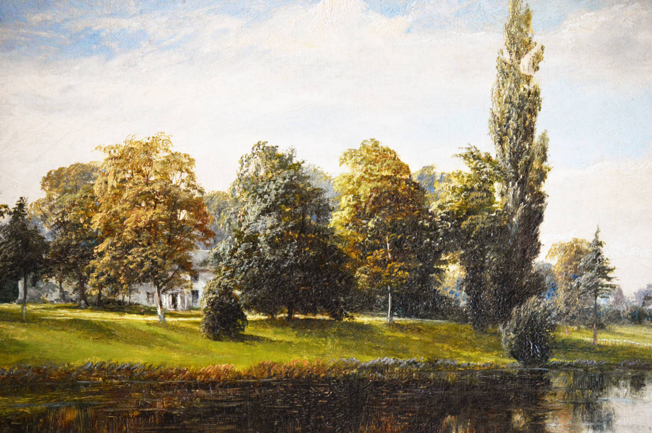 David Payne - On the Trent, oil on canvas at 1stDibs | trentoil, david ...