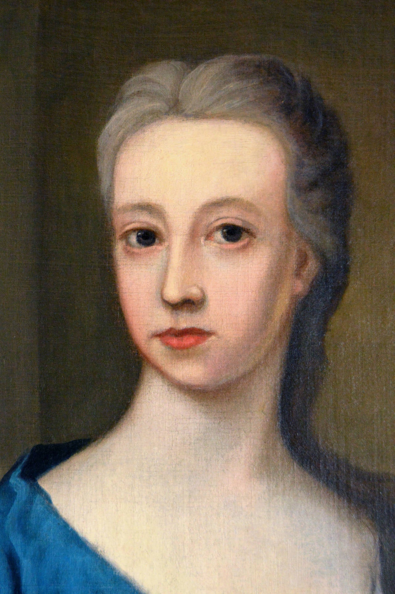 Unknown - Portrait of Miss Amelia Stewart, oil on canvas at 1stDibs