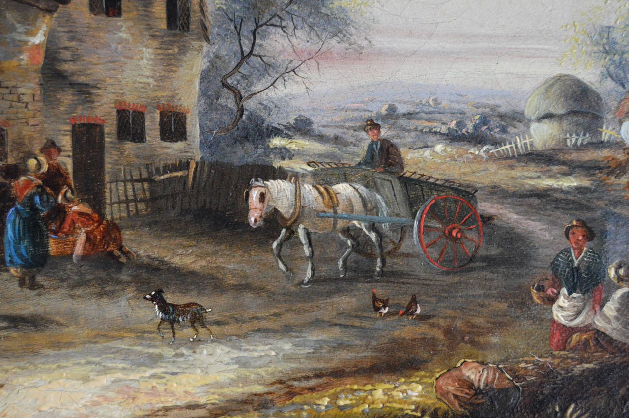 Edward Masters - Village Life, oil on canvas at 1stDibs | edward ...