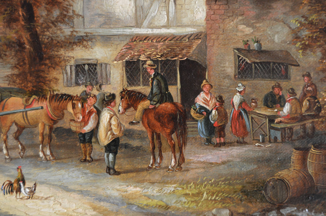 Edward Masters - Village Life, oil on canvas at 1stDibs | edward ...