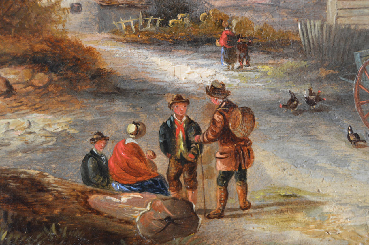 Edward Masters - Village Life, oil on canvas at 1stDibs | edward ...