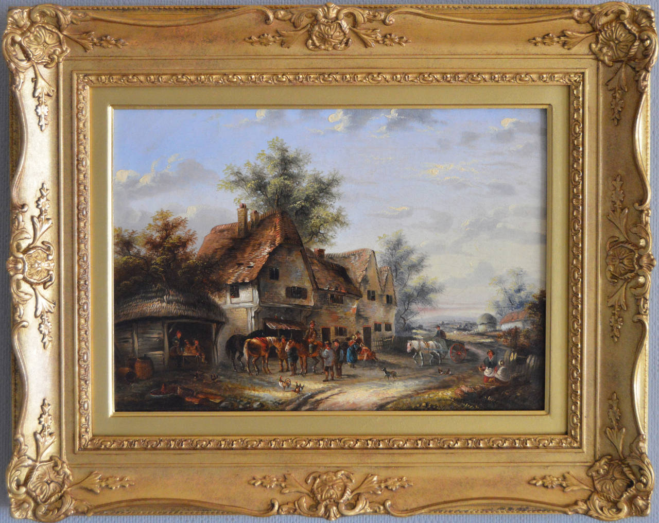 Edward Masters - Village Life, oil on canvas at 1stDibs | edward ...
