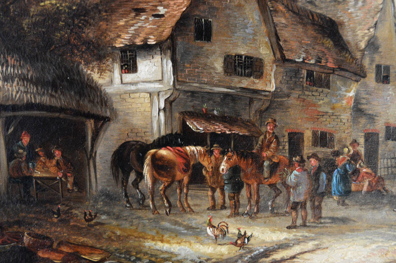 Edward Masters - Village Life, oil on canvas at 1stDibs | edward ...