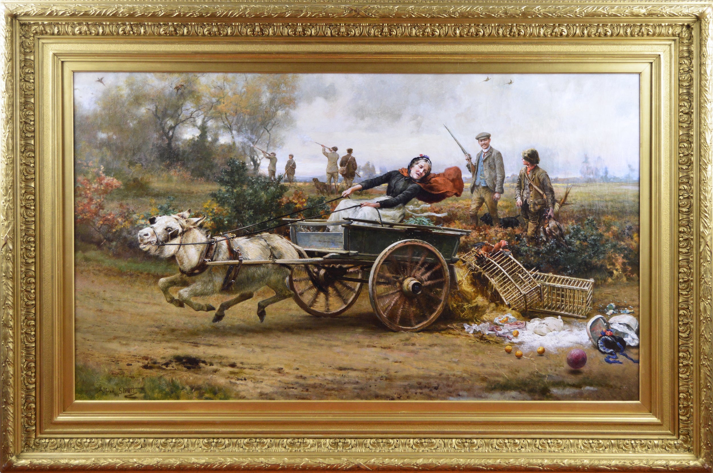 George Newmarch - 19th Century English Oil Horse Painting: Mare and ...