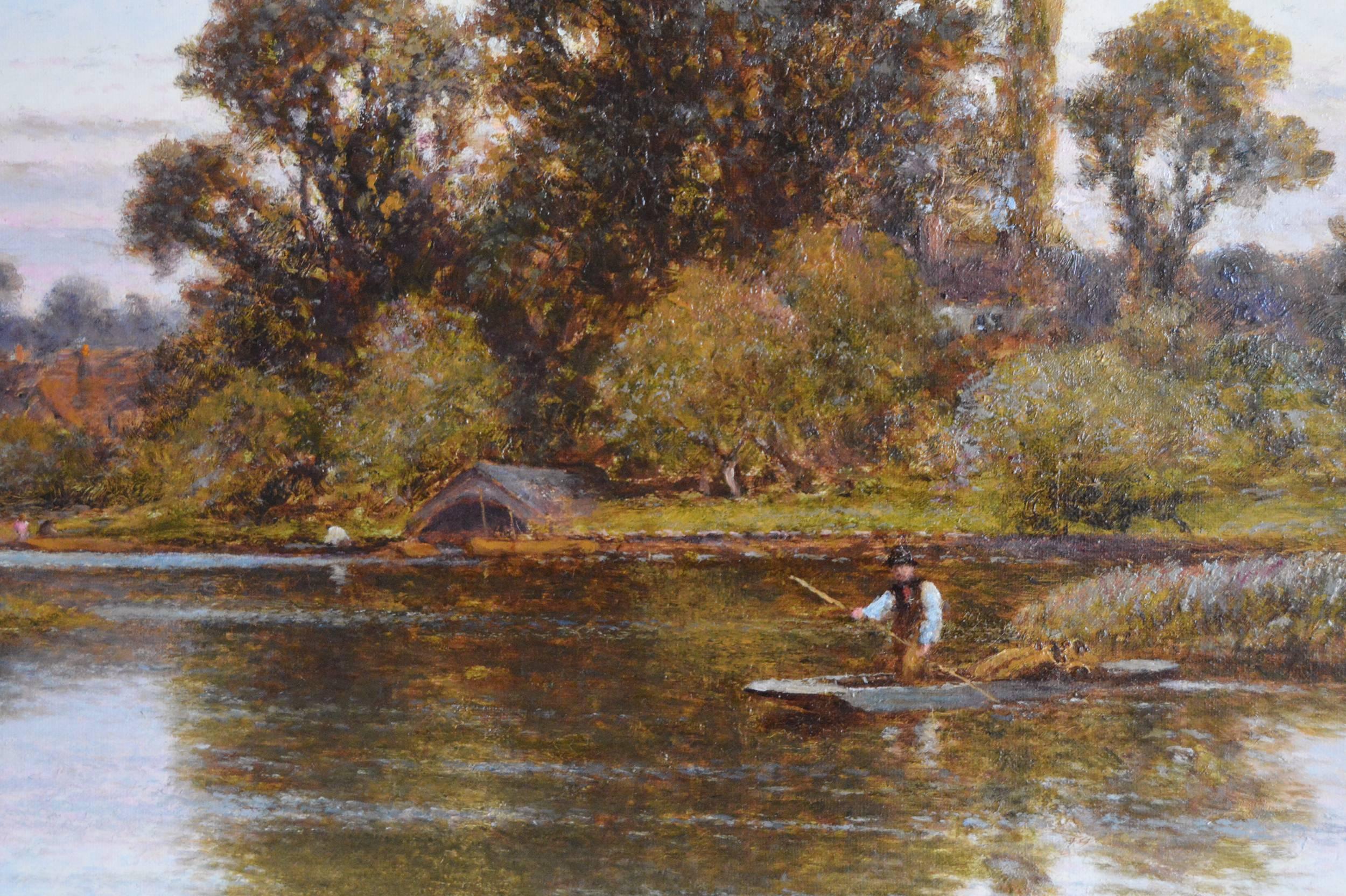 Alfred Augustus Glendening Senior - 19th Century landscape oil painting ...