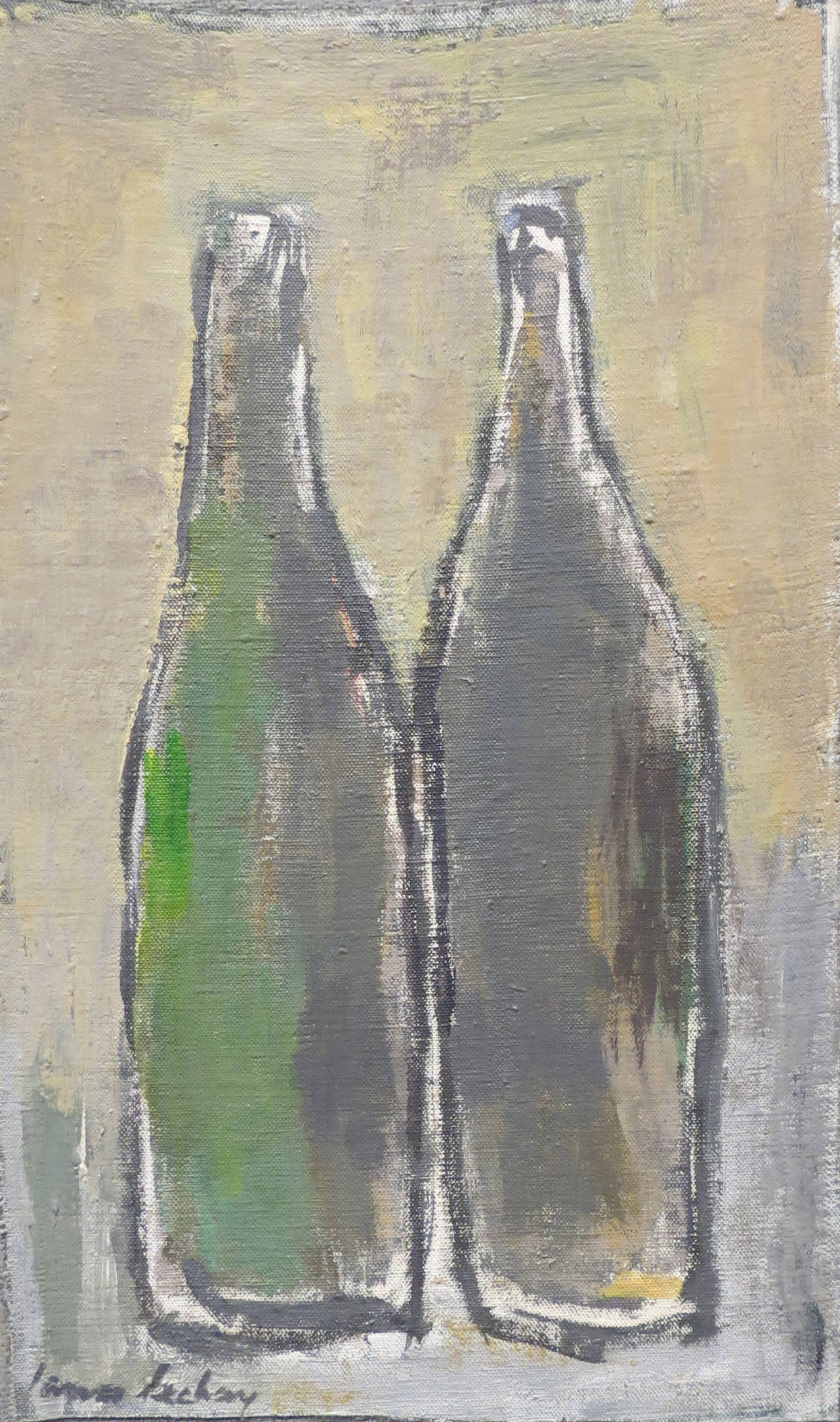 James Lechay - "Two Bottles with Green" at 1stDibs