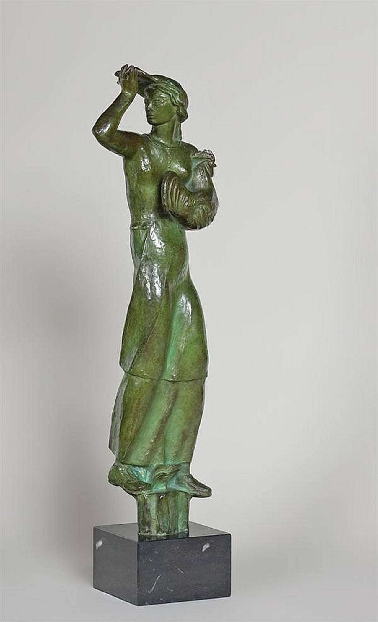 Carl Milles - "Pioneer Woman With Rooster" at 1stDibs | carl the ...